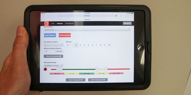 Digital Fire Extinguisher Trainer | BullsEye Digital Fire Simulation