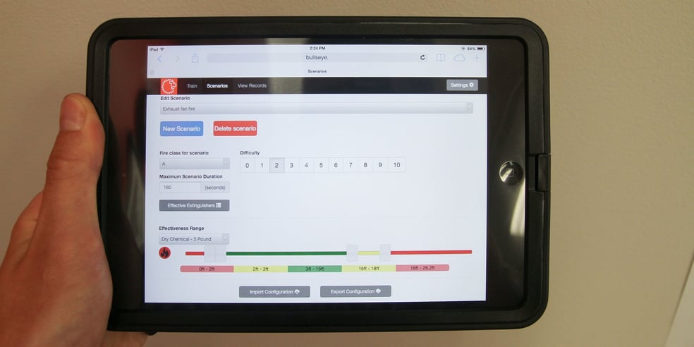 Digital Fire Extinguisher Trainer | BullsEye Digital Fire Simulation